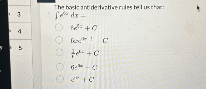 Solved The basic antiderivative rules tell us that: | Chegg.com