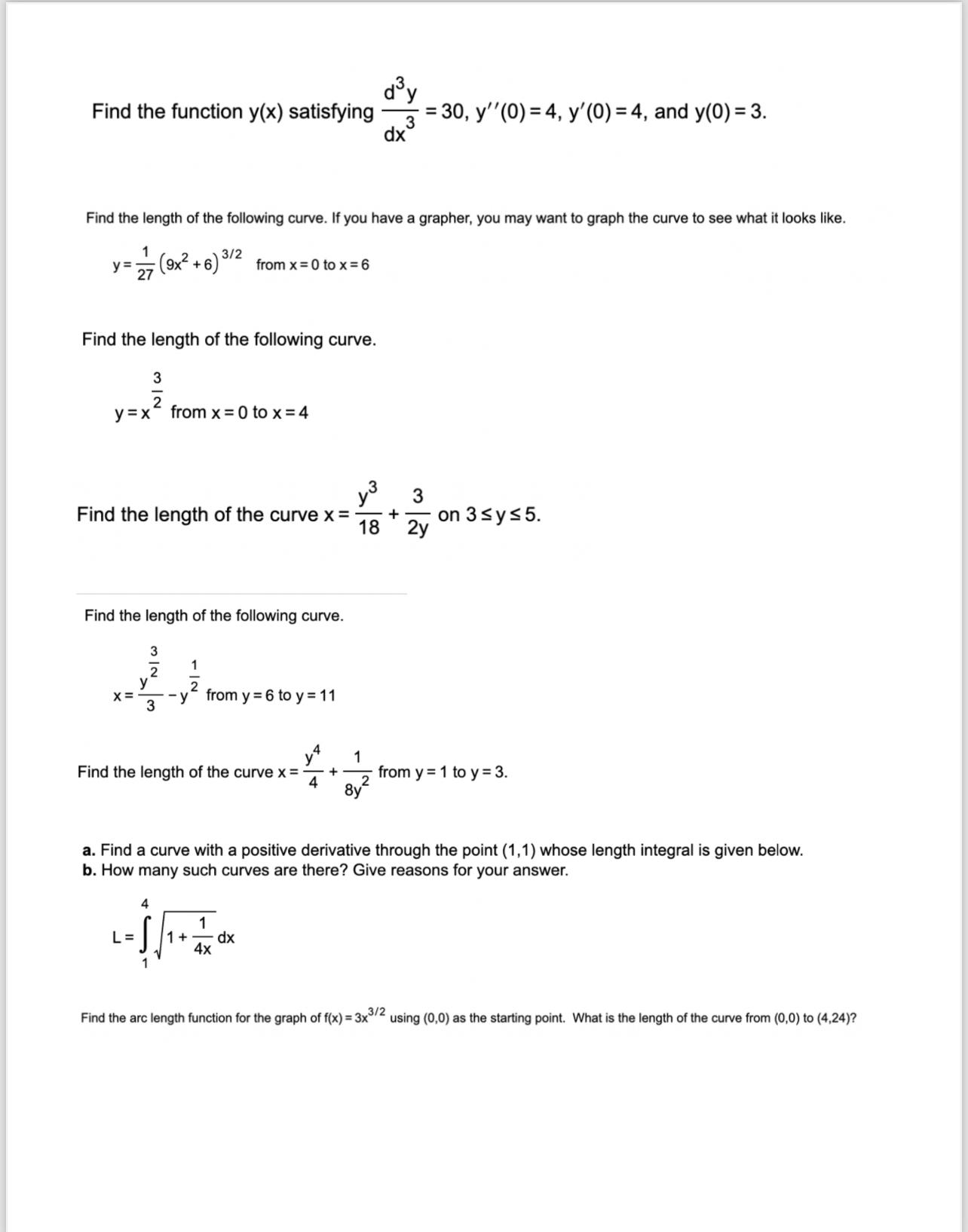 Solved Find the function y(x) ﻿satisfying | Chegg.com