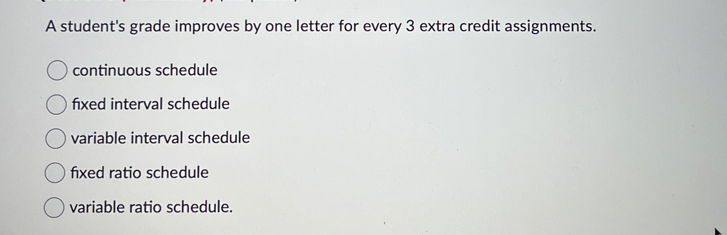 Solved A student's grade improves by one letter for every 3 | Chegg.com