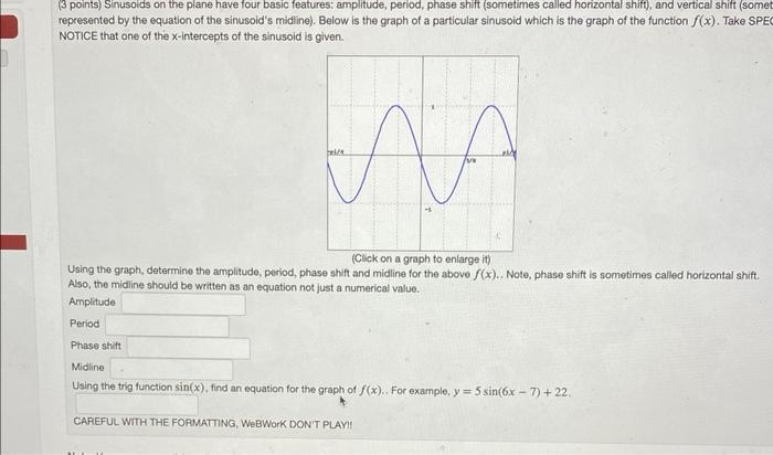 Solved (3 points) Sinusoids on the plane have four basic | Chegg.com
