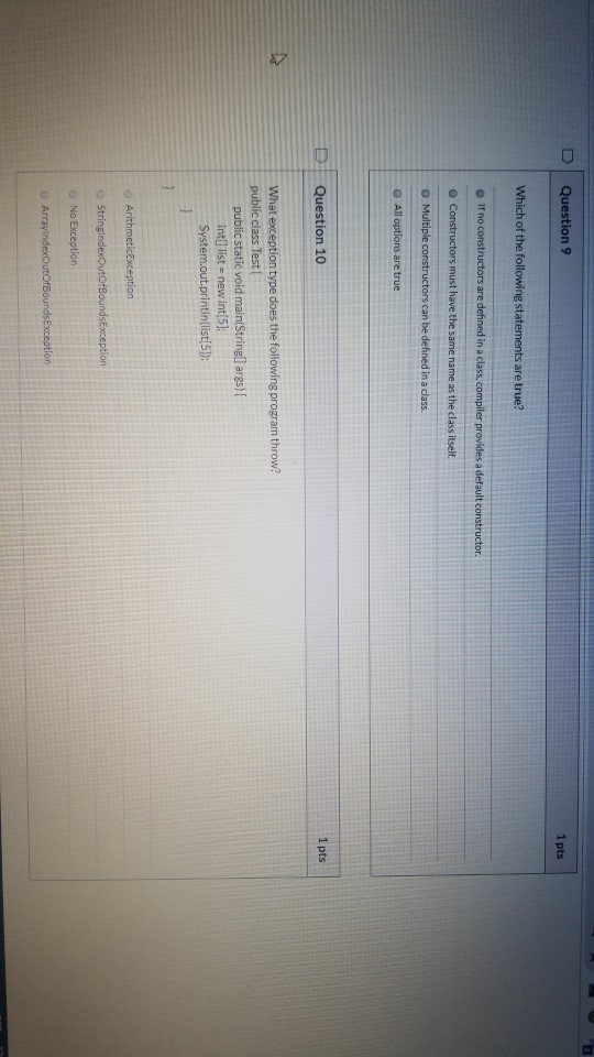 Solved Question 7 1 pts Which method can be used to create | Chegg.com