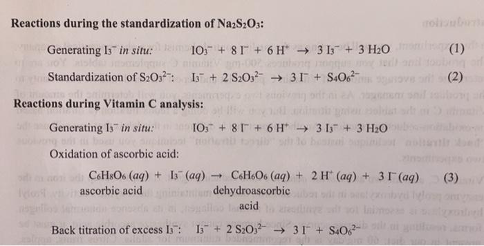 Solved • Preparation of KIO, mass of KIO: Molarity of KIO:: | Chegg.com