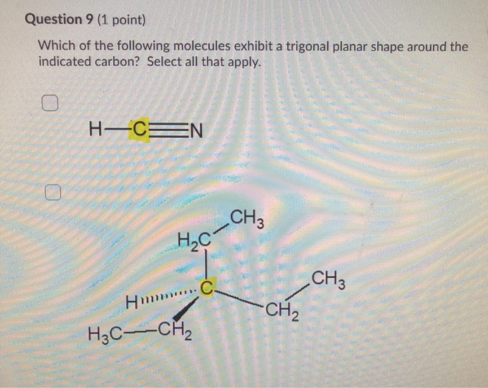 Solved CHз CH2 Hас CH2 Н H н Н H ЕС С —С: Н. с H Н С CHз CH2 | Chegg.com