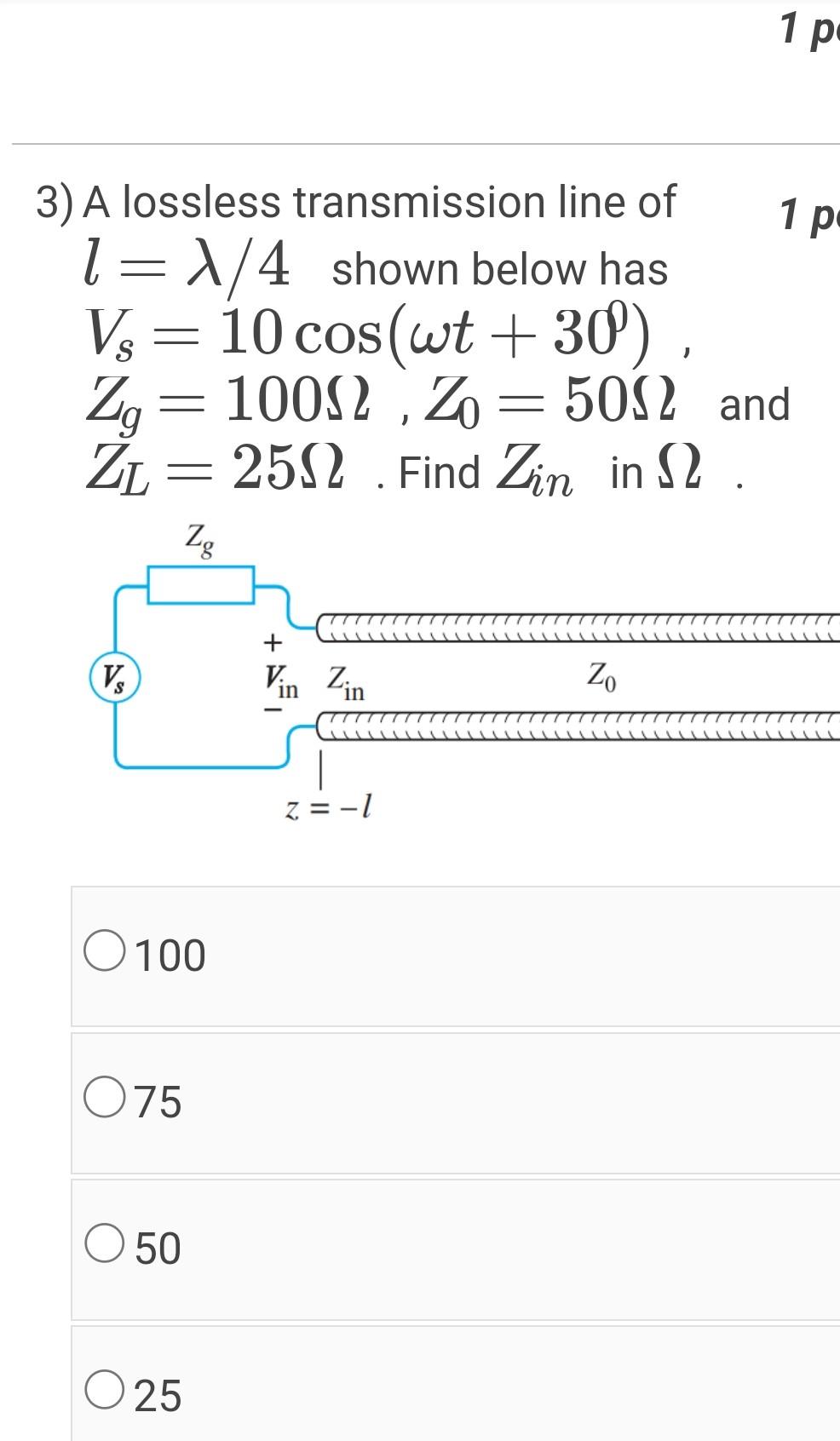 Solved Using data in question 3 , Find Vin in V. 10ej30′ | Chegg.com