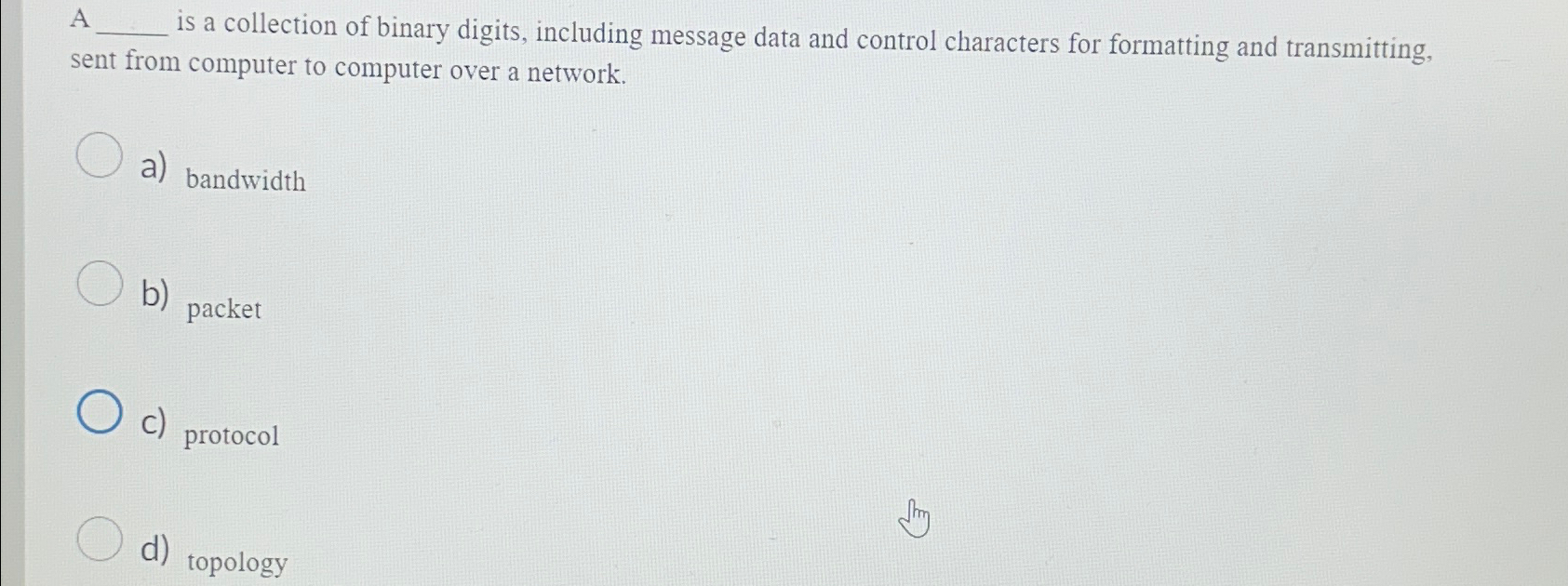 Solved A is a collection of binary digits, including message | Chegg.com
