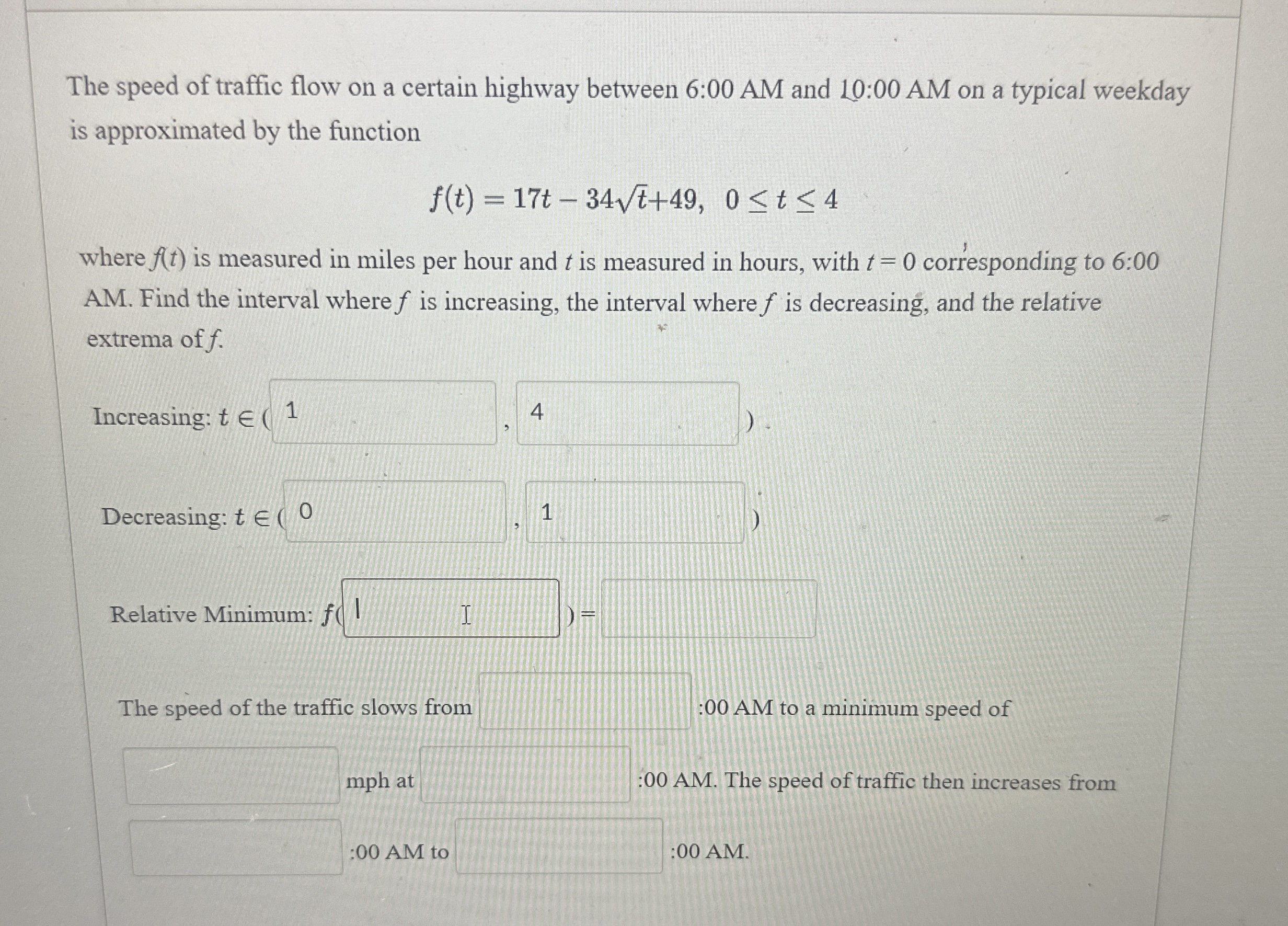 Solved The speed of traffic flow on a certain highway | Chegg.com