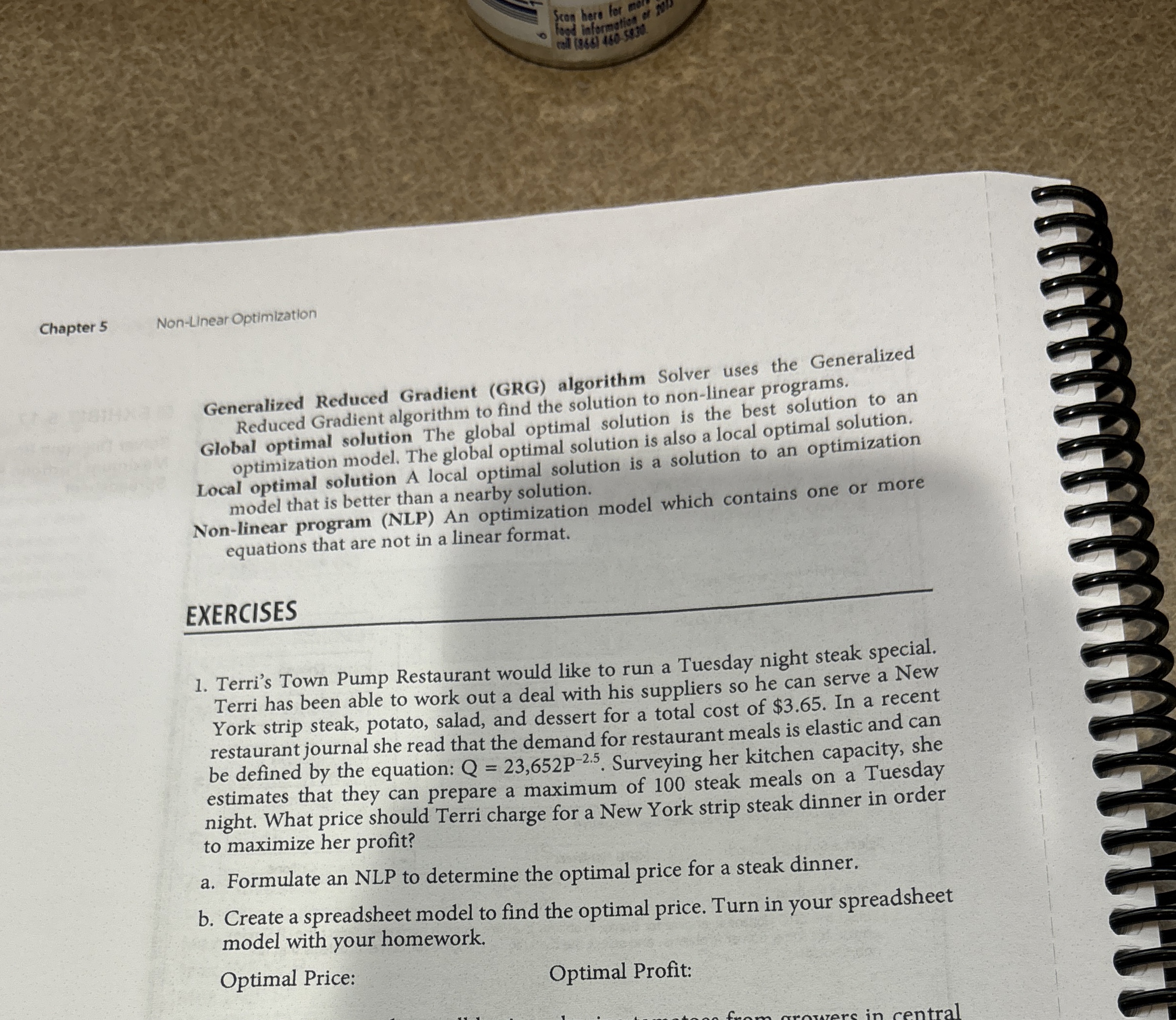 Solved Generalized Reduced Gradient (GRG) ﻿algorithm Solver | Chegg.com