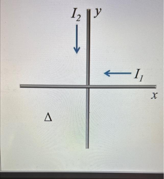 Solved Consider the figure with two perpendicular wires and | Chegg.com