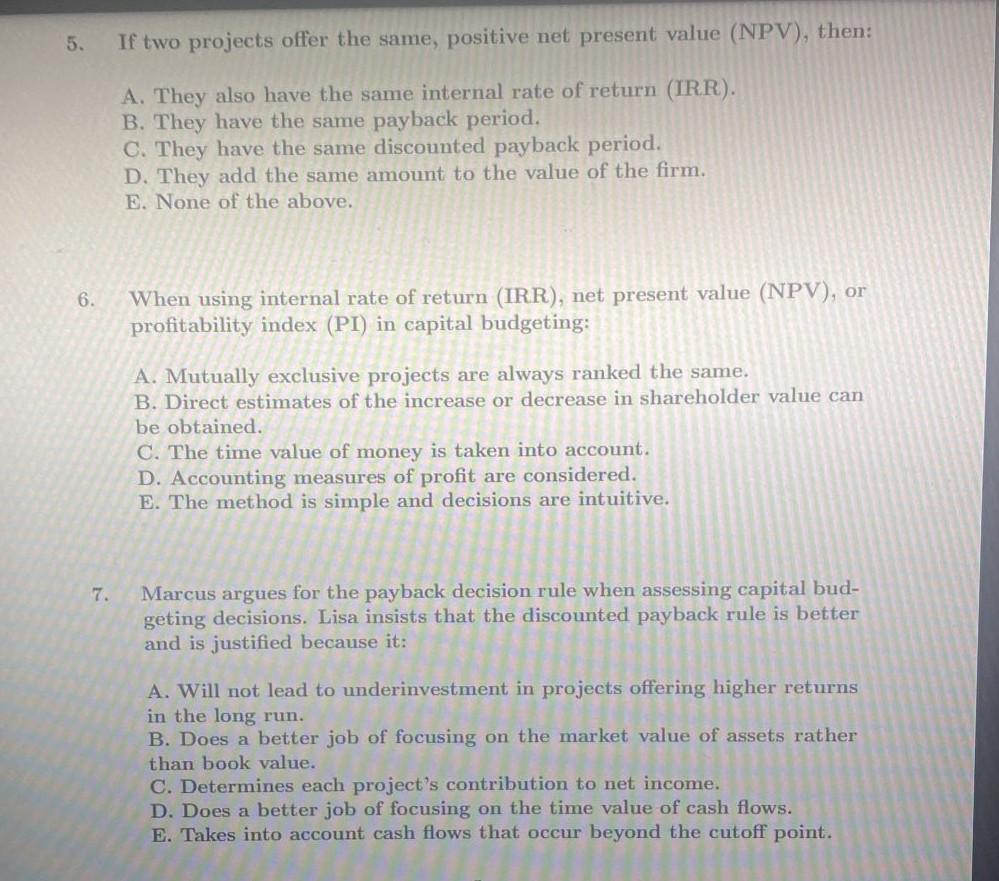 Solved PART II: MULTIPLE CHOICE QUESTIONS. TOTAL 80 MARKS | Chegg.com
