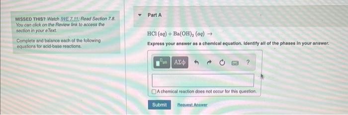 Solved MSSED THIS? Watch WEF 7.11; fead Section 7.8. You can | Chegg.com