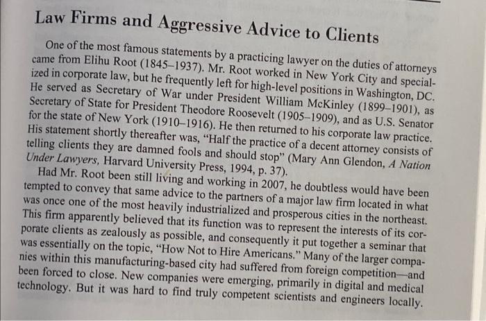 Solved One of the most famous statements by a practicing | Chegg.com