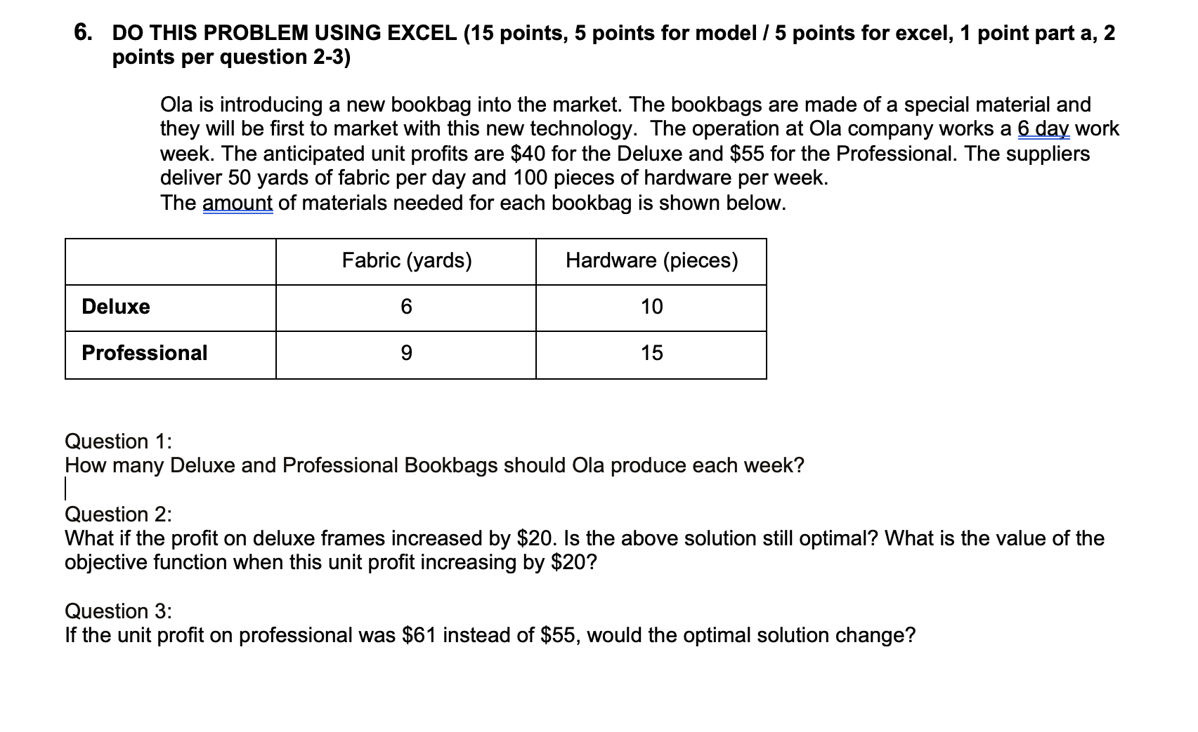 Solved PLEASE DO THIS PROBLEM USING EXCEL and show me the | Chegg.com