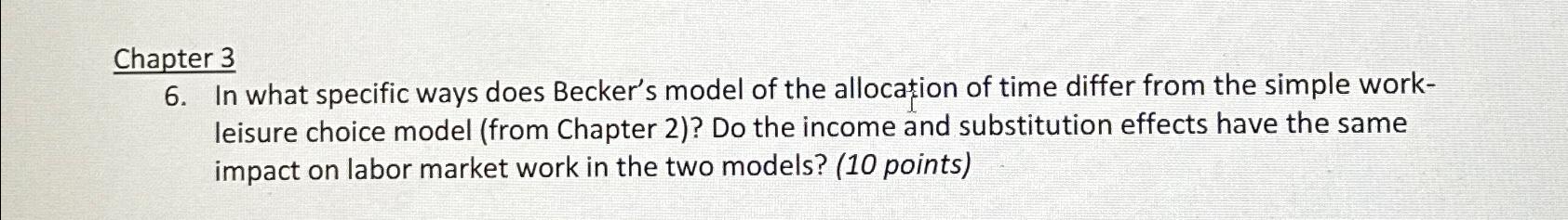 Solved Chapter 36. ﻿In what specific ways does Becker's | Chegg.com
