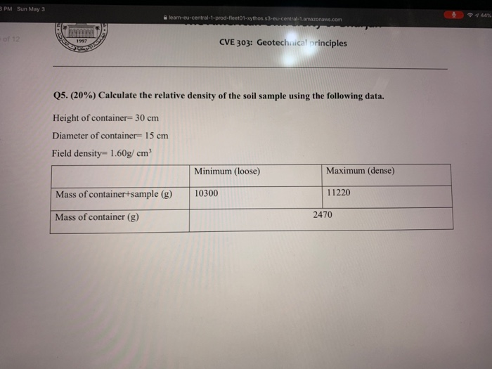 Solved PM Sun May 3 | Chegg.com