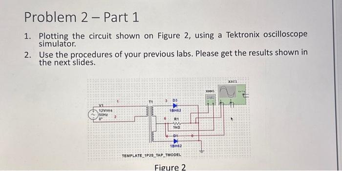 Solved 1. Plotting the circuit shown on Figure 2, using a | Chegg.com