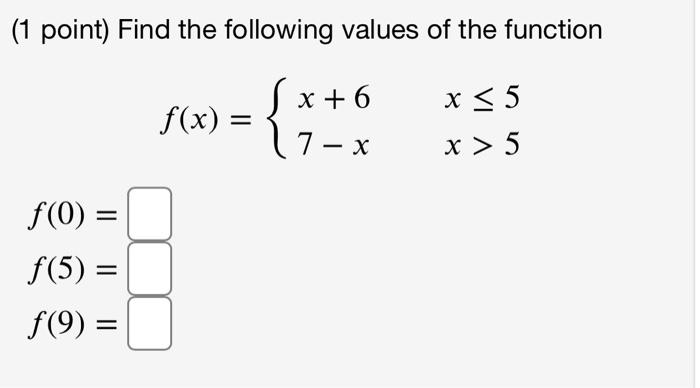 Solved The Linear Function F X Can Be Described Using The