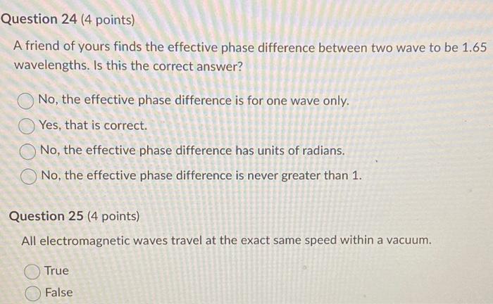Solved A friend of yours finds the effective phase | Chegg.com