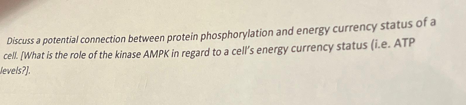 Solved Discuss a potential connection between protein | Chegg.com