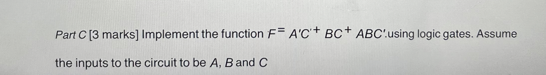Solved Part C [3 ﻿marks] ﻿Implement the function | Chegg.com