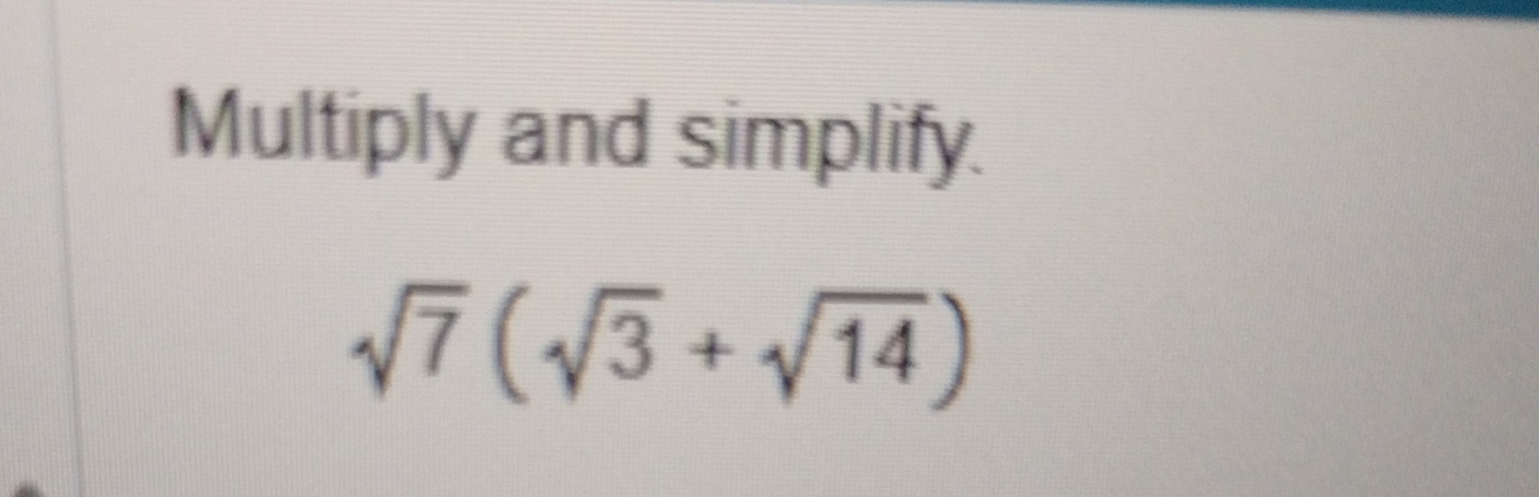 Solved Multiply and simplify.72(32+142) | Chegg.com