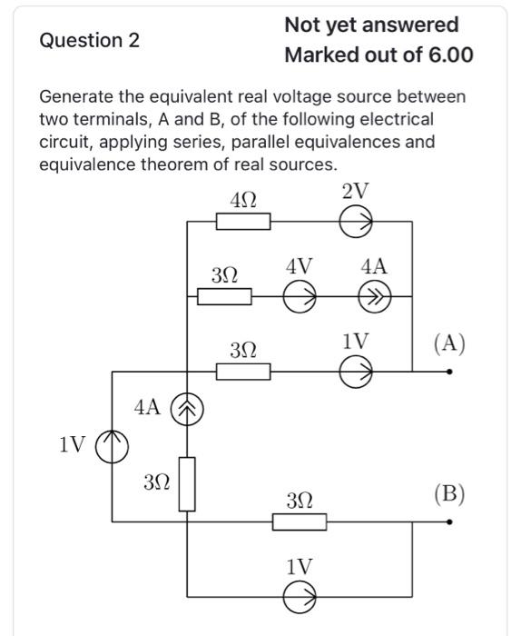 Solved Generate the equivalent real voltage source between | Chegg.com