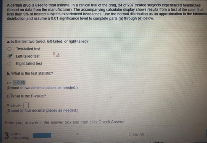 Solved 1-PropZTest prop