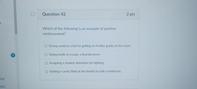 Solved Question 422 ﻿ptsWhich of the following is an example | Chegg.com
