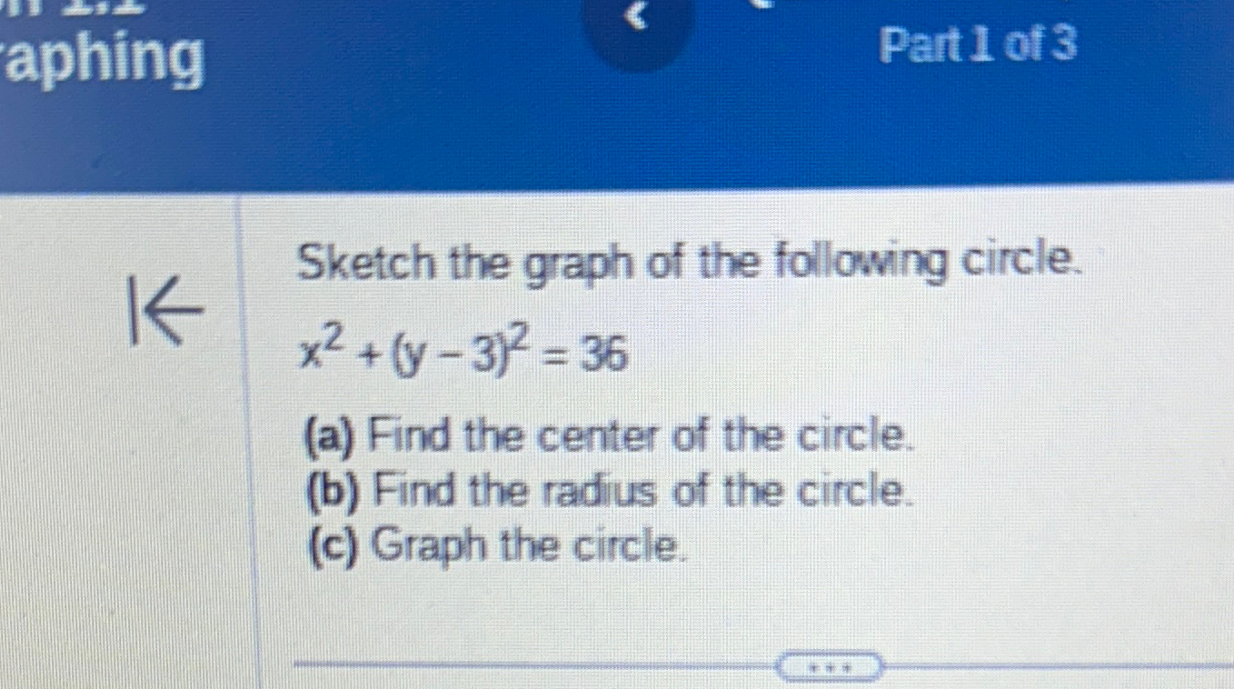 Solved Part 1 ﻿of 3Sketch the graph of the following | Chegg.com