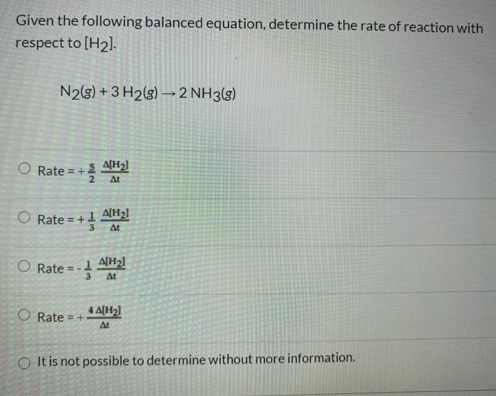 Solved Given the following balanced equation, determine the | Chegg.com