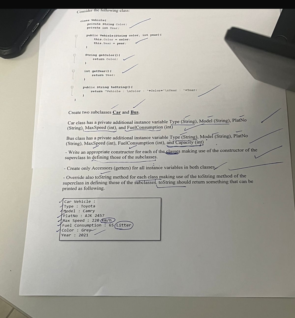 Solved Consider The Following Classcreate Two Subclasses 5463