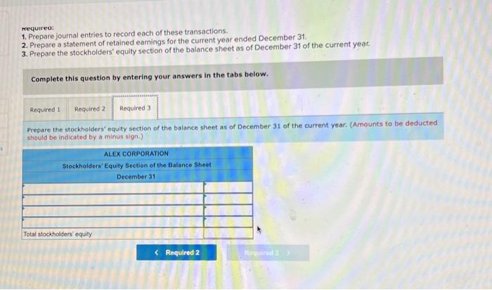 Solved Alex Corporation reports the following components of | Chegg.com