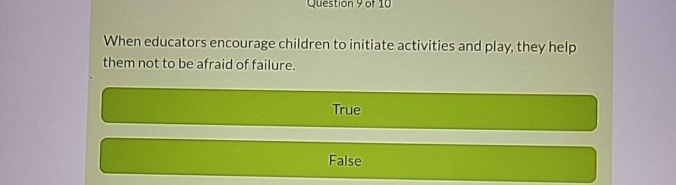 Solved When educators encourage children to initiate | Chegg.com