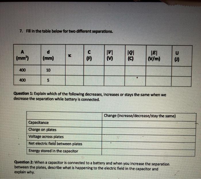 Solved 28. Changing capacitor area while battery is | Chegg.com