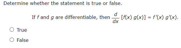 Solved Determine whether the statement is true or false.If f | Chegg.com