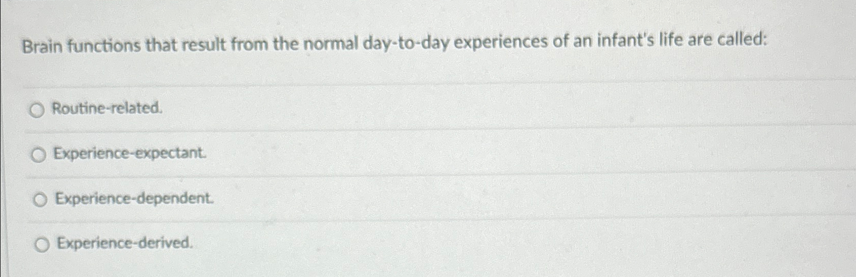 Solved Brain functions that result from the normal | Chegg.com