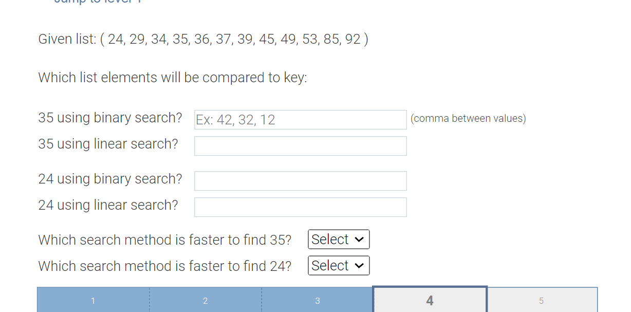 Solved Given list: | Chegg.com