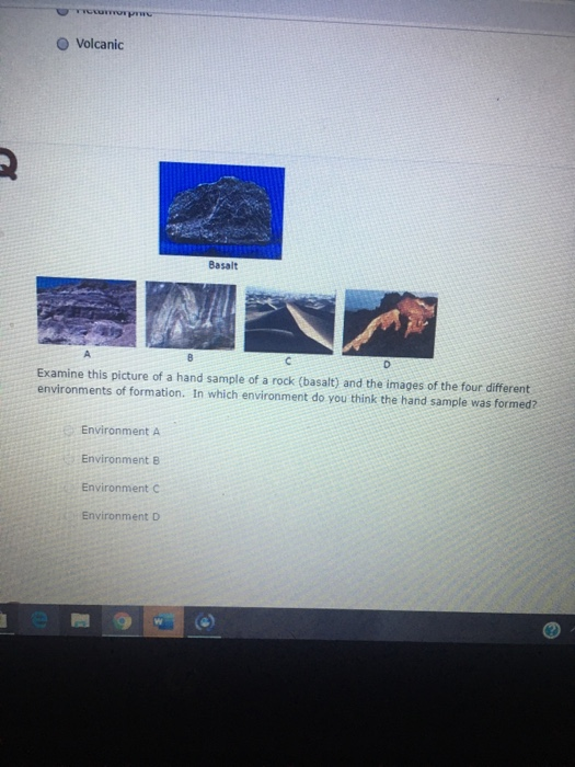 Solved Volcanic Basalt Examine this picture of a hand sample | Chegg.com