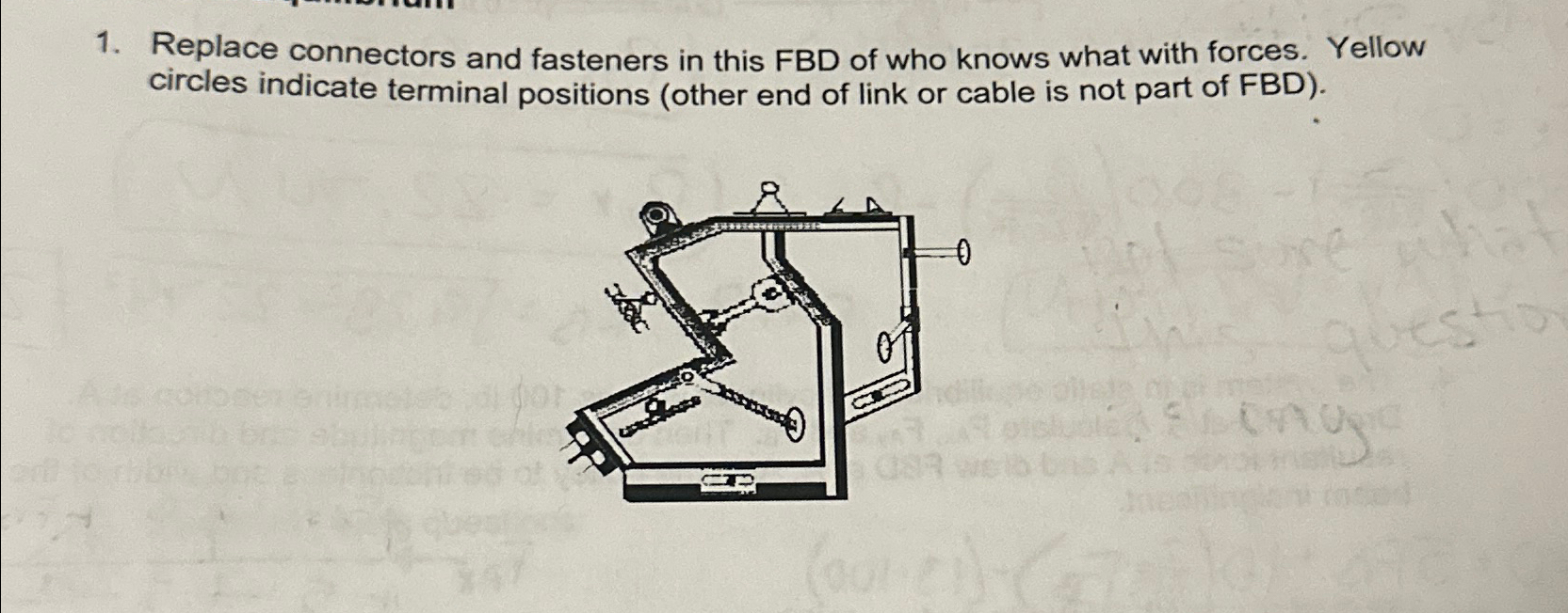 Replace connectors and fasteners in this FBD of who | Chegg.com