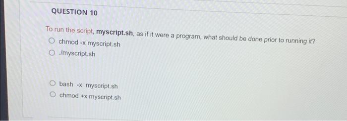 Solved To Run The Script Myscriptsh As If It Were A