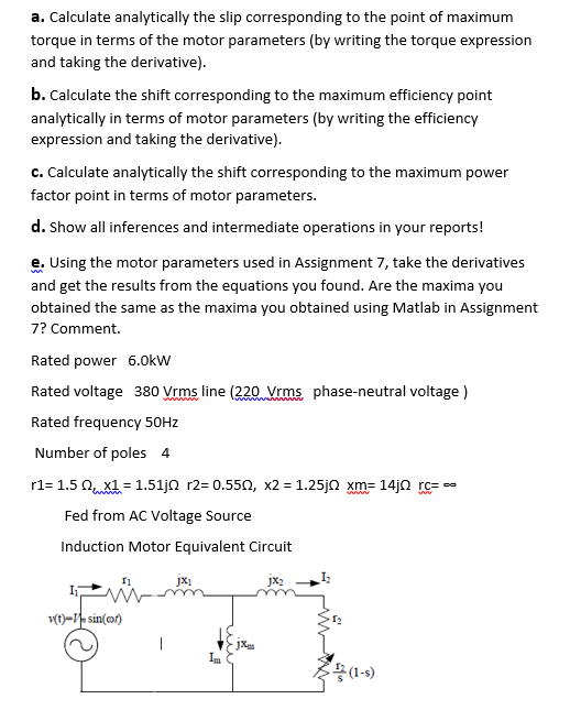 Solved a. ﻿Calculate analytically the slip corresponding to | Chegg.com