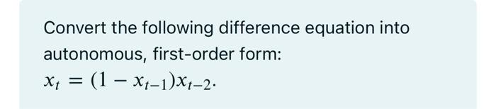 Solved Convert the following difference equation into | Chegg.com