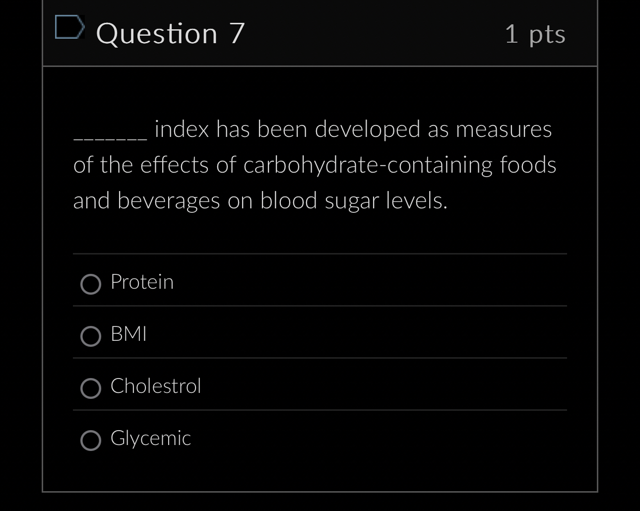 Solved Question 71 ﻿ptsindex has been developed as | Chegg.com