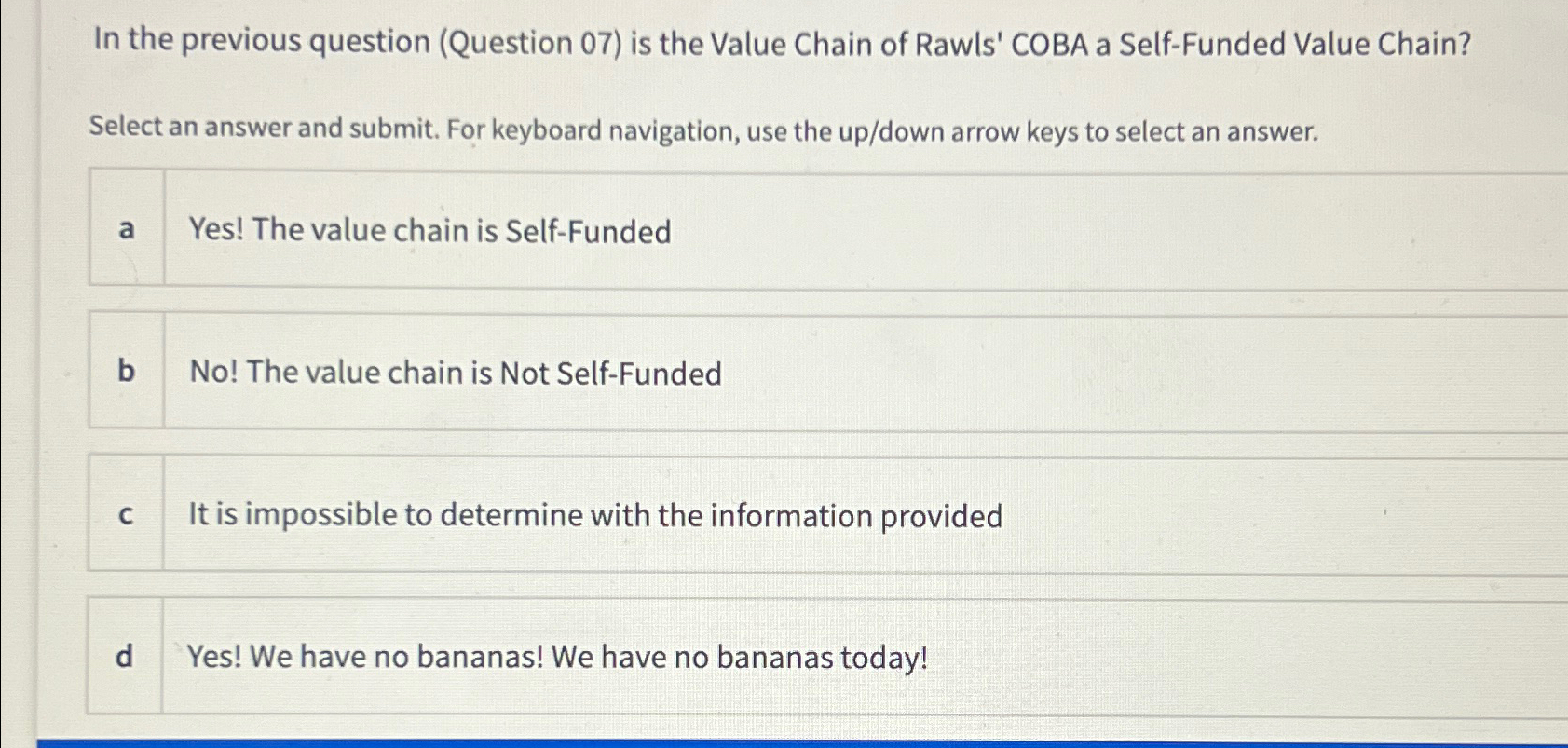 Solved In the previous question (Question 07) ﻿is the Value | Chegg.com