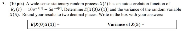 Solved Probabilistic Methods of Signal and System Analysis | Chegg.com
