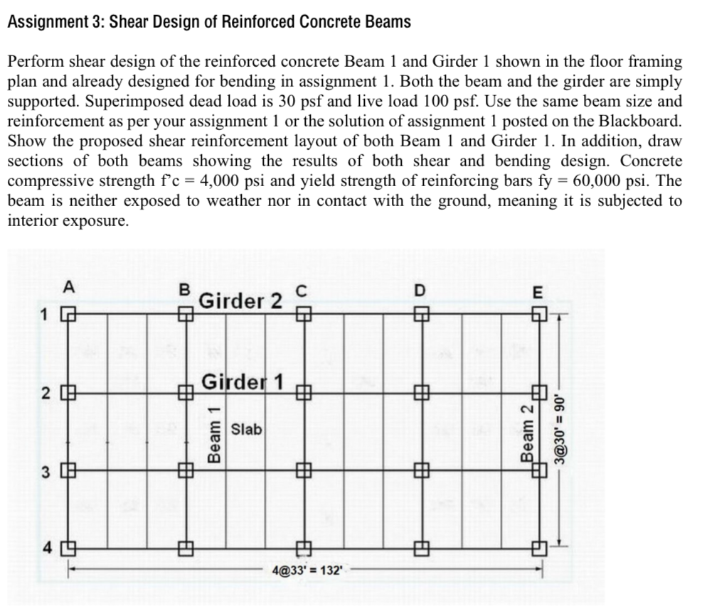 Solved Please help me solve this !!Perform shear design of | Chegg.com