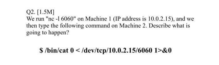 Solved Q1 1m When A Shell Variable Containing A Shell 8055