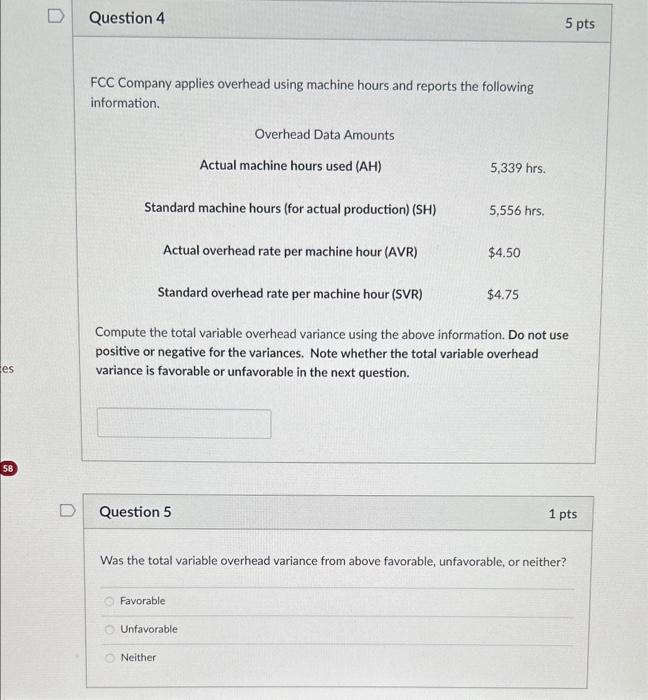 Solved FCC Company applies overhead using machine hours and | Chegg.com