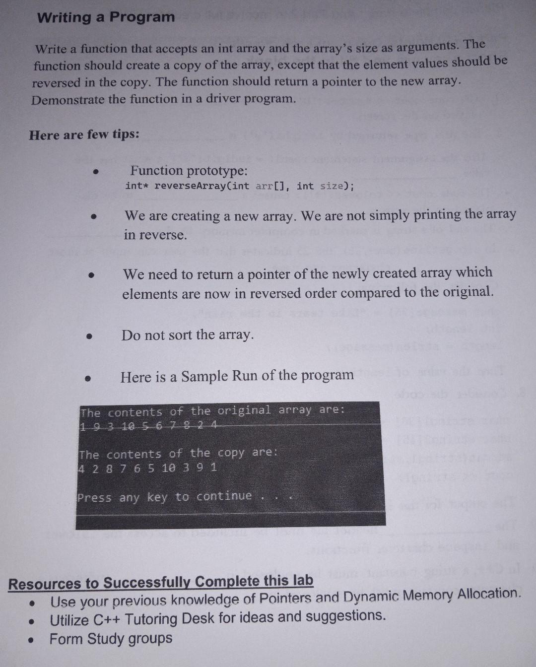 Solved Writing A Program Write A Function That Accepts An 0157