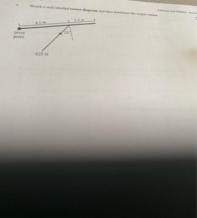 Solved Sketch a well labelled vector diagram and then | Chegg.com
