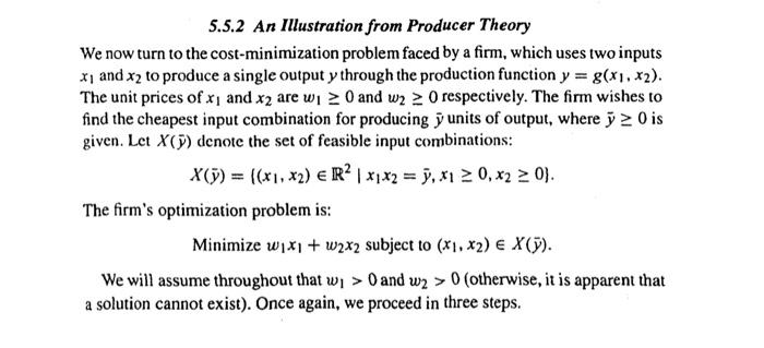 Solved 10. Consider the cost-minimization problem of | Chegg.com
